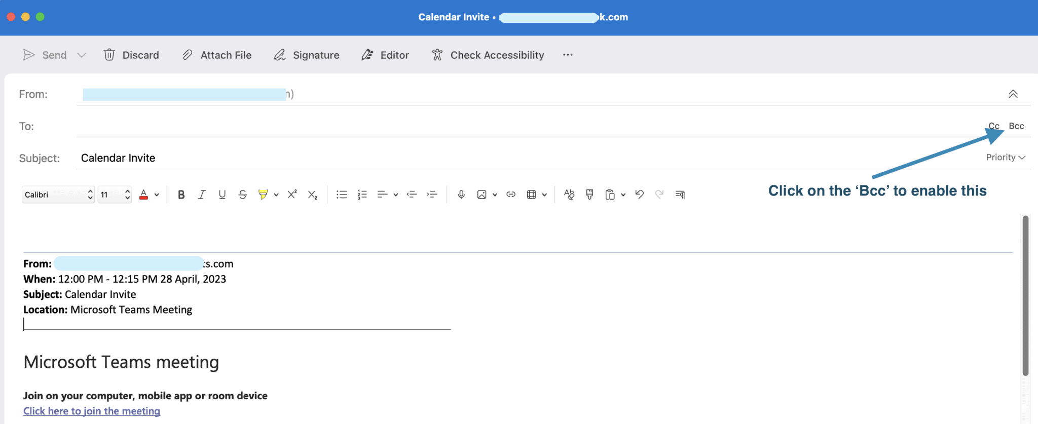 2 Methods To BCC In Outlook Calendar Invite Step by Step Guide 2 Methods To BCC In Outlook Calendar Invite Step by Step Guide